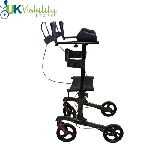 Forearm Support Lightweight Aluminium Walking Frame Four Wheel Rollator ...