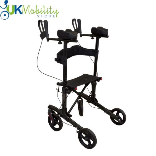 Forearm Support Lightweight Aluminium Walking Frame Four Wheel Rollator ...