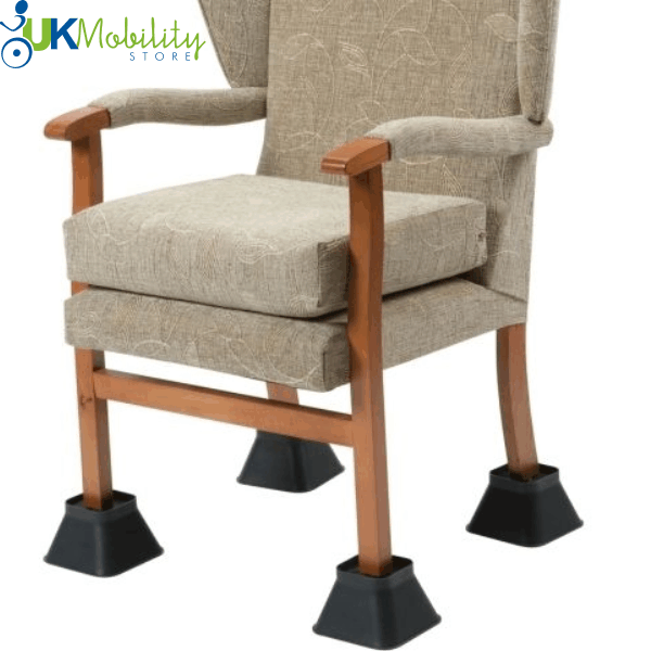 Set Of 4 Universal 9cm 3.5" Stackable Furniture Bed Chair Raisers ...