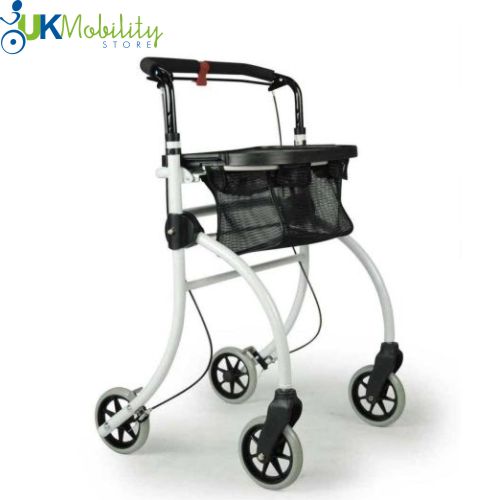 Roomba Lightweight Aluminium Indoor Walking Aid Frame Trolley Rollator ...